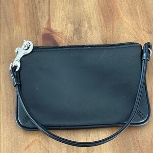 Coach | Bags | Coach Black Leather Wristlet | Poshmark